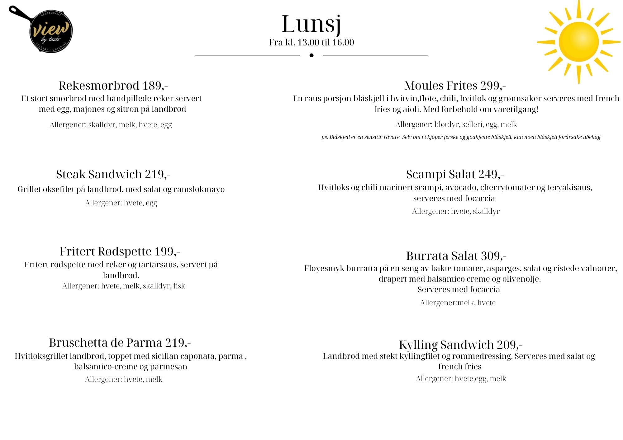 Lunsj – View by Taste